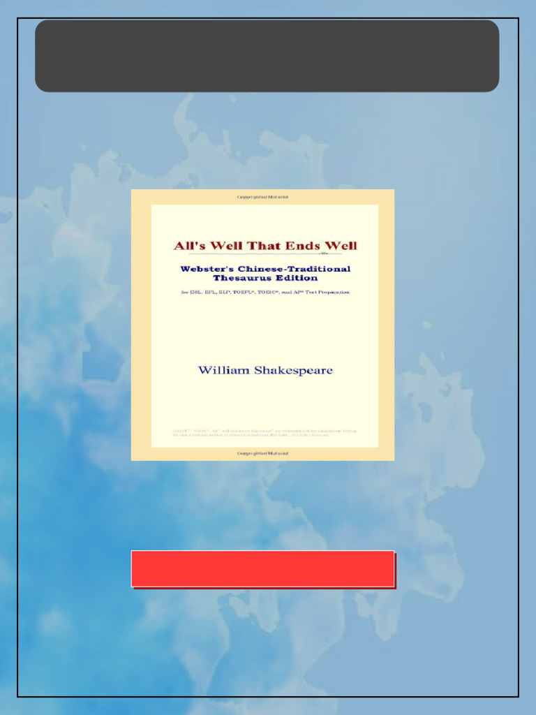 All s Well That Ends Well William Shakespeare digital version 2025 ...