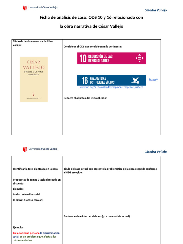 S6 Formato Ficha de Análisis ODS 10 y 16 20252 | PDF