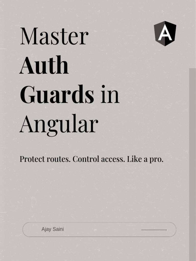 Auth Guard in Angular | PDF