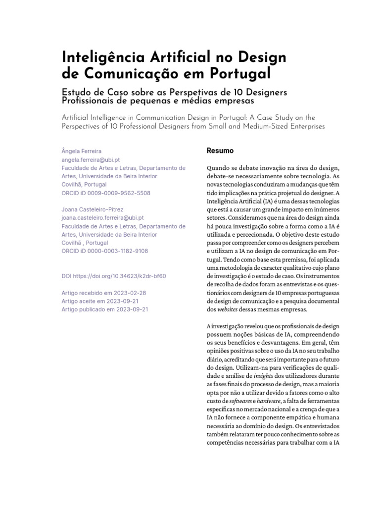 154-Texto Artigo-1165-1-10-20230922 | PDF | Inteligência artificial ...