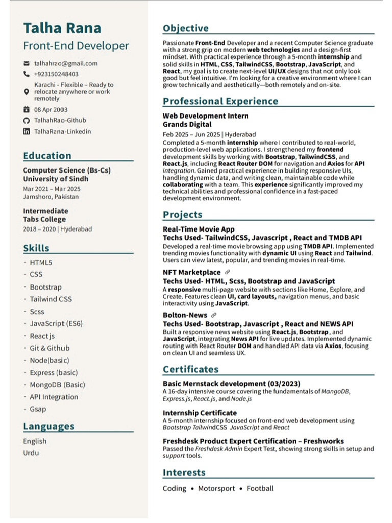 Talha's Docs | PDF