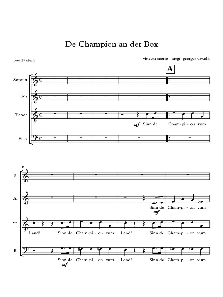 De Champion an Der Box Chouer | PDF