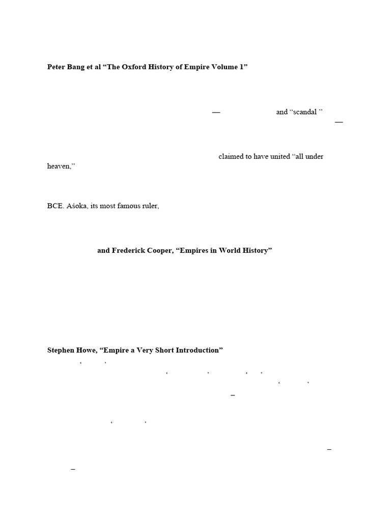 What Is Empire Readings | PDF | Empire | Nation State