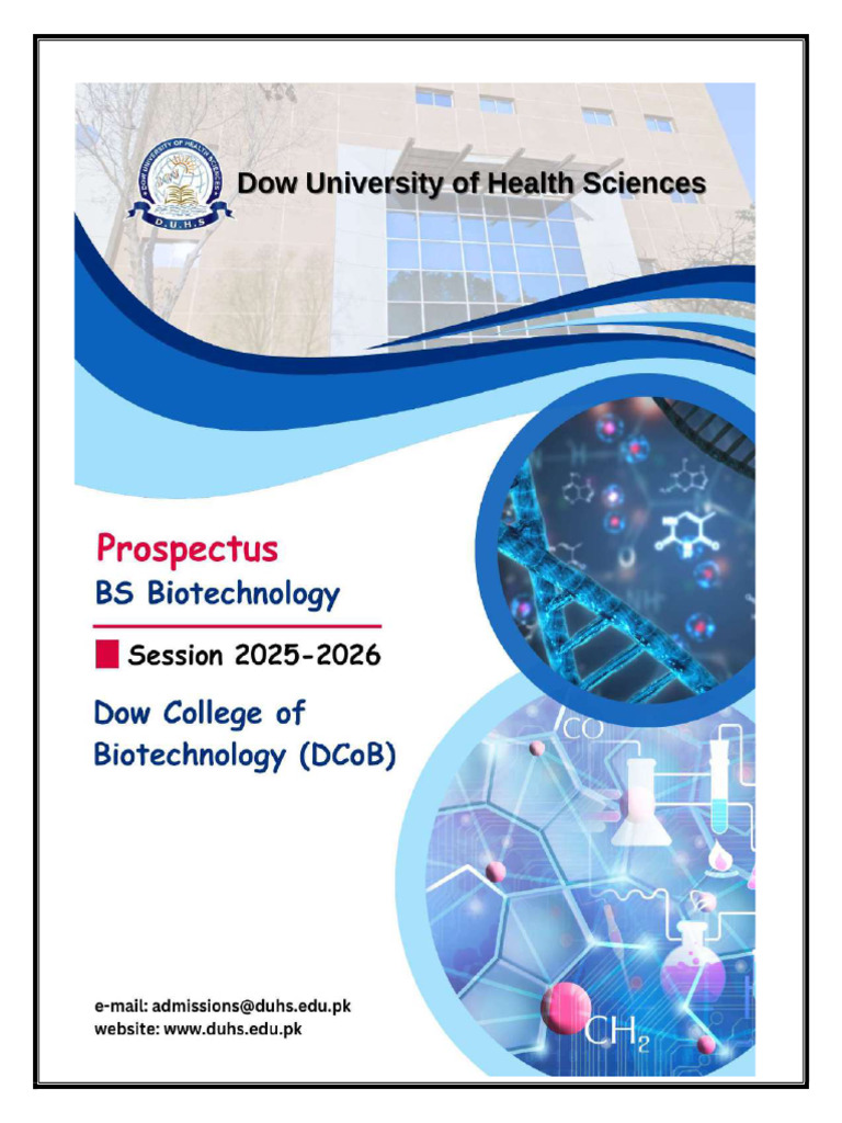 BS Biotech Prospectus 2025-26 - 251111 - 062801 | PDF | Biotechnology ...