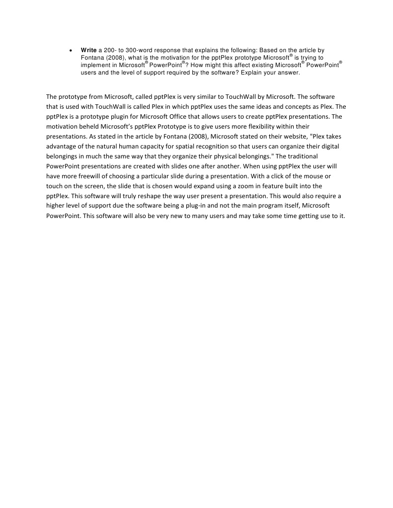 Write A 200-To 300-Word Response That Explains The Following: Based On ...