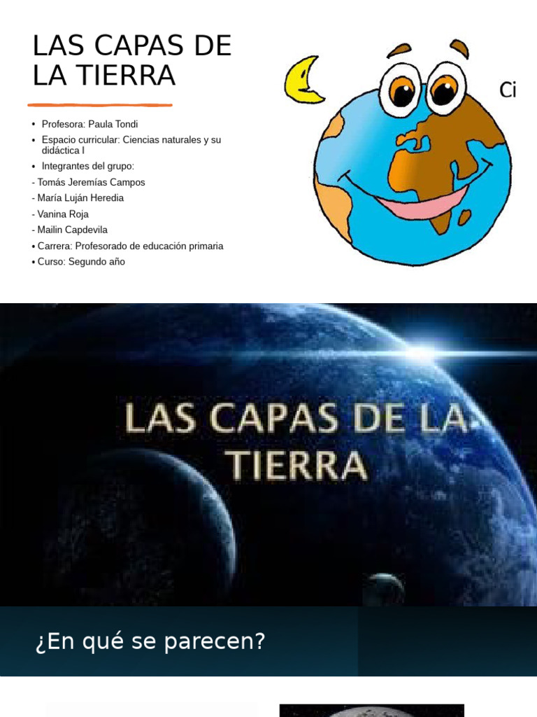 Presentación de Las Capas de La Tierra | PDF