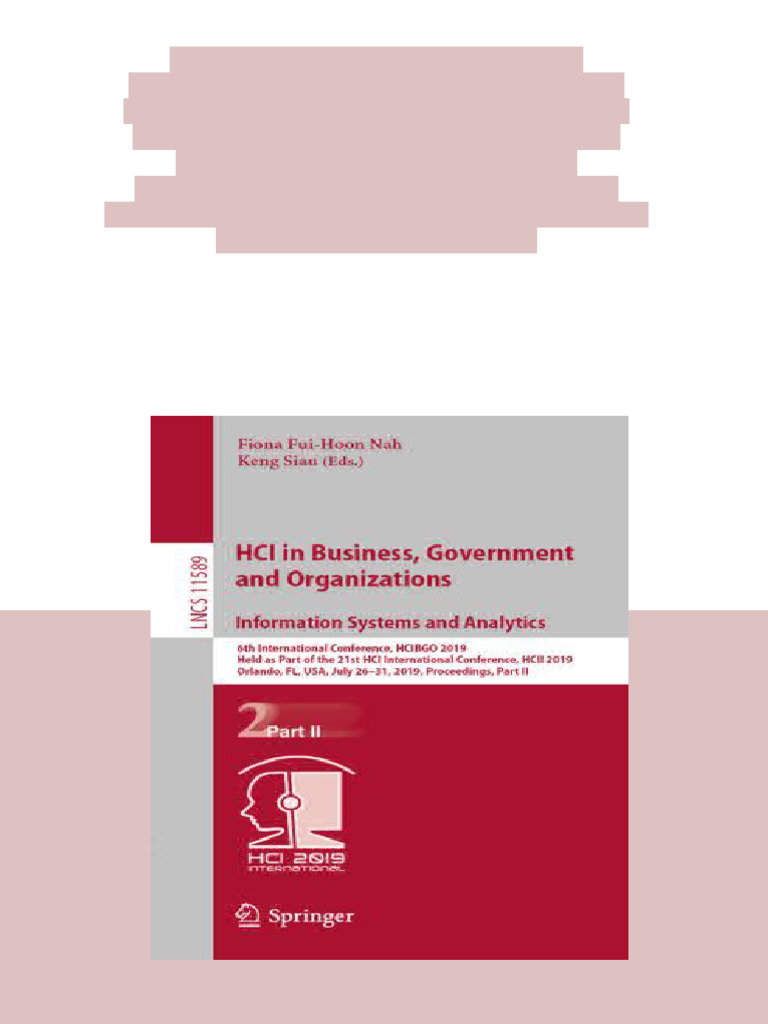 (Ebook) HCI in Business, Government and Organizations. Information ...