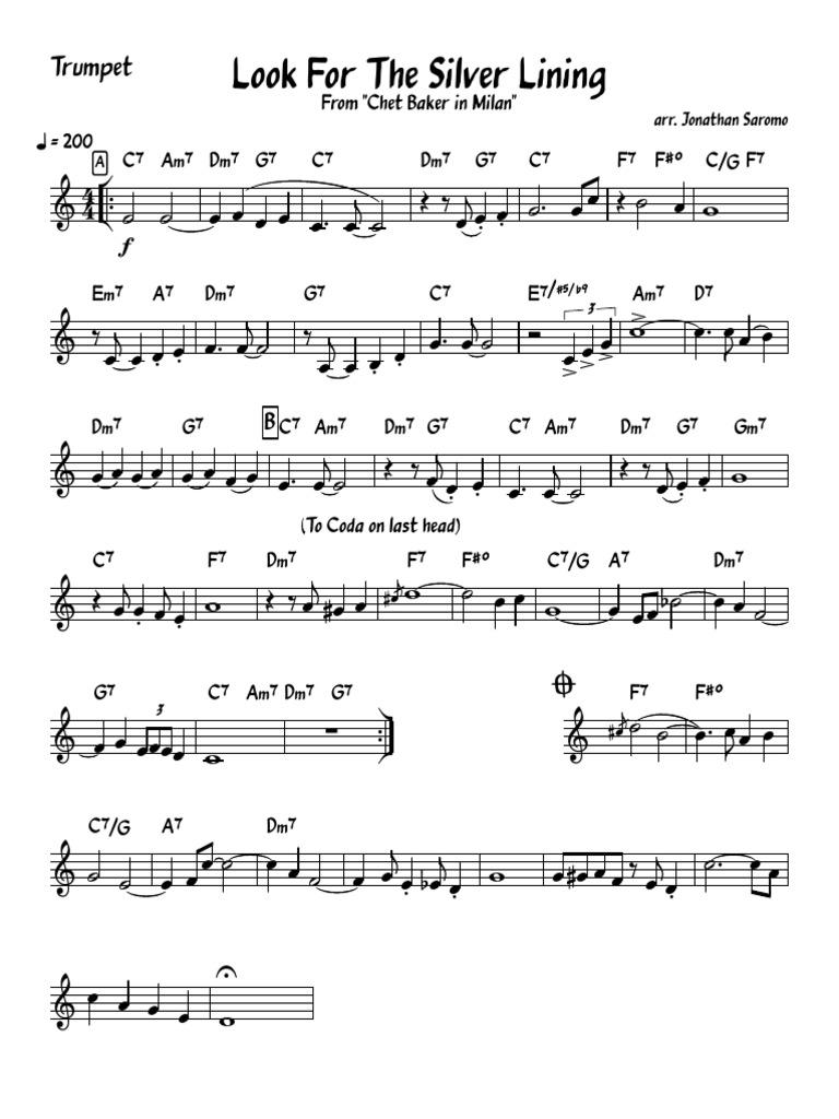 4815852-Look for the Silver Lining Lower Octave-Trumpet | PDF