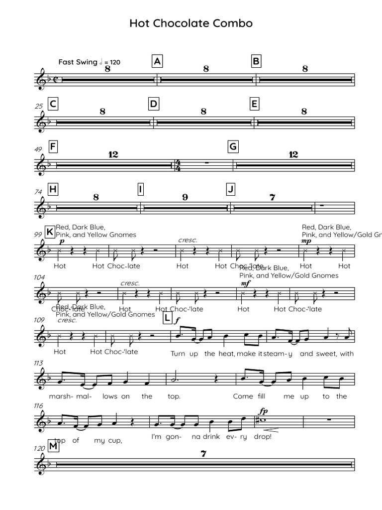 Hot Chocolate Combo - Treble Solo | PDF