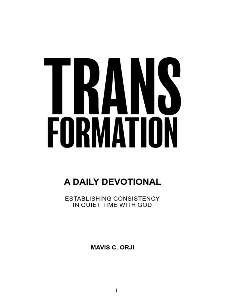 November Devotional | PDF | God The Father | Salvation