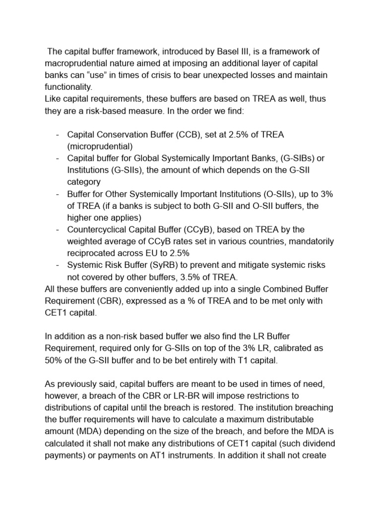 Buffers | PDF | Basel Iii | Credit