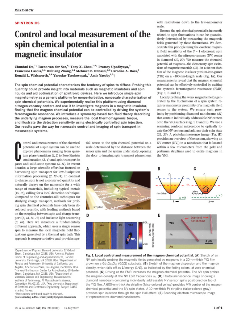 2017du_control and local measurement of the spin chemical potential in ...