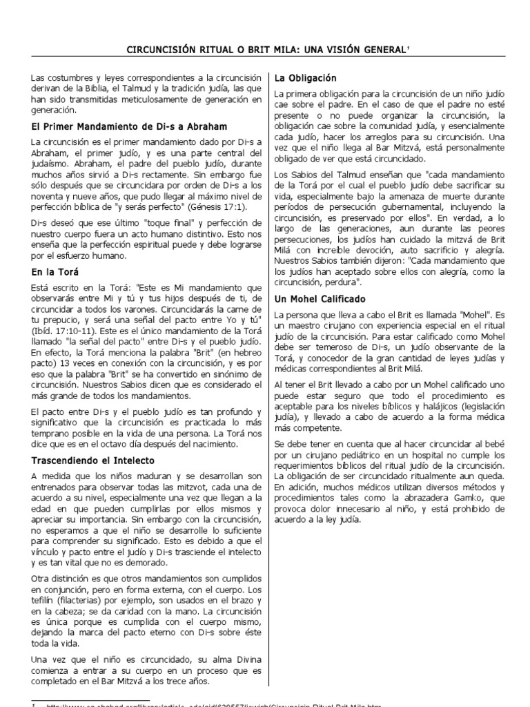 Brit Mila | PDF | Circuncisión | Tora