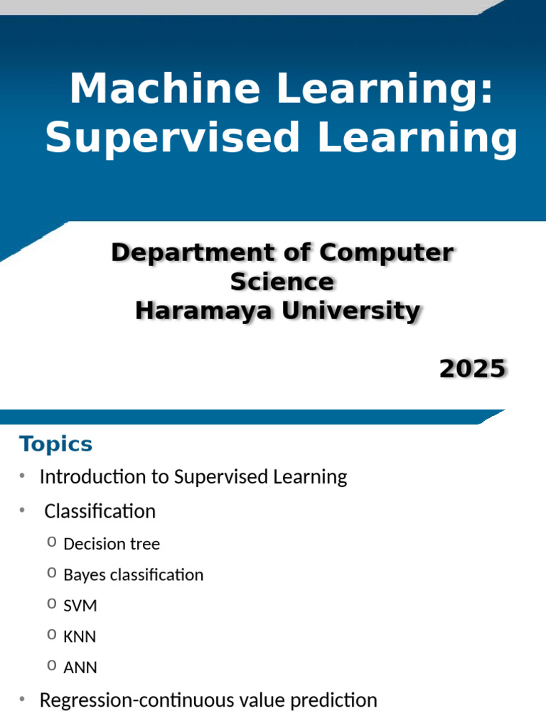 Chapter 2 Supervised | PDF | Statistical Classification | Learning