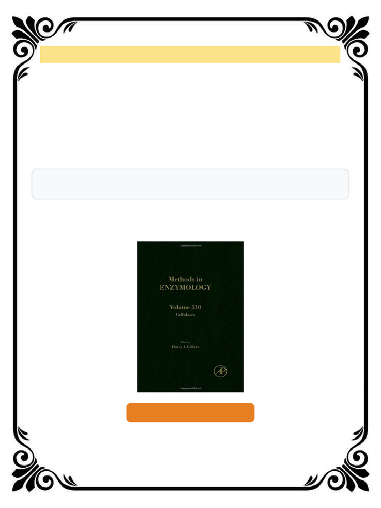 Cellulases 1st Edition Harry J. Gilbert (Eds.) Full Package | PDF ...