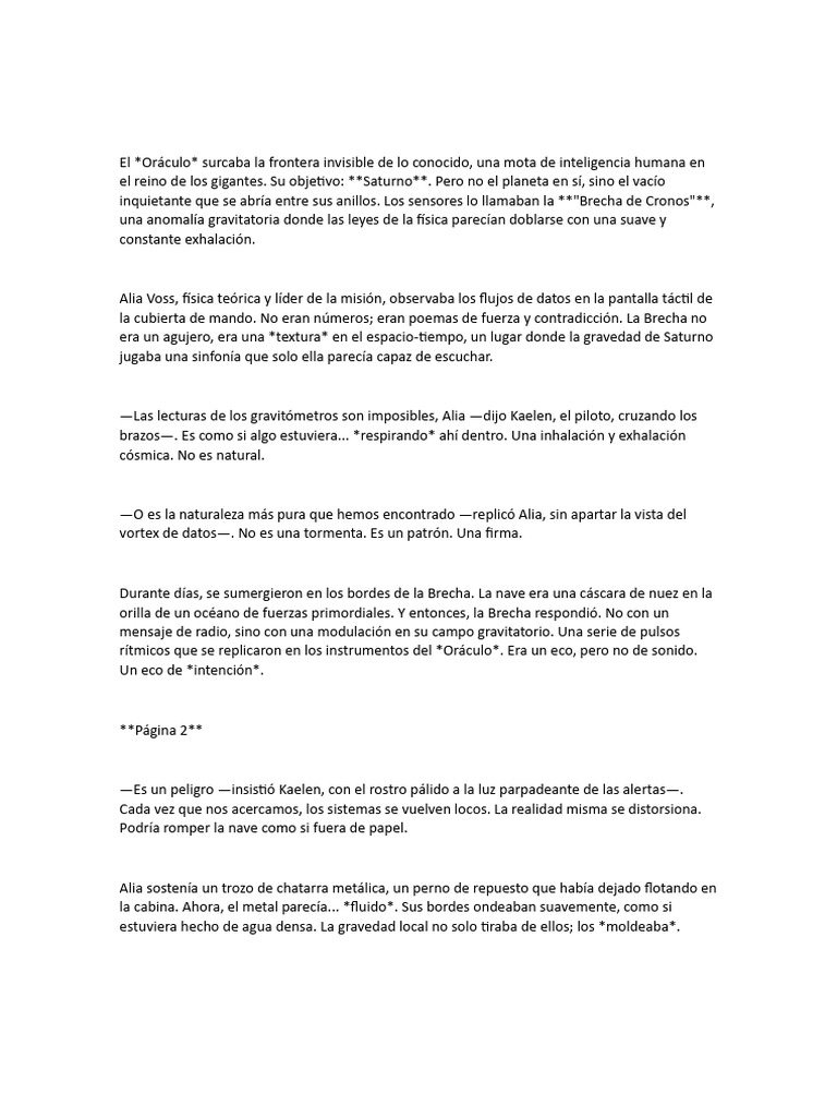 El oraculo | PDF | Saturno | Gravedad