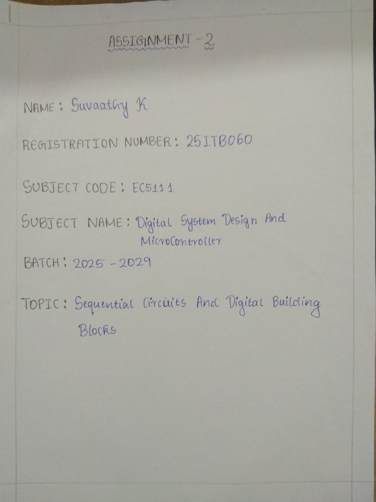 DSD Assignment 2 | PDF