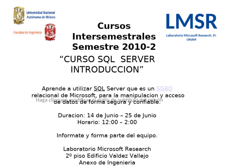Curso SQL Server FI | PDF