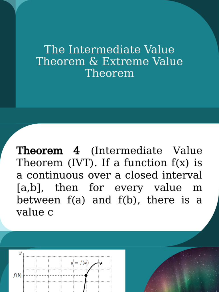 The Intermediate Value Theorem | PDF | Function (Mathematics) | Business