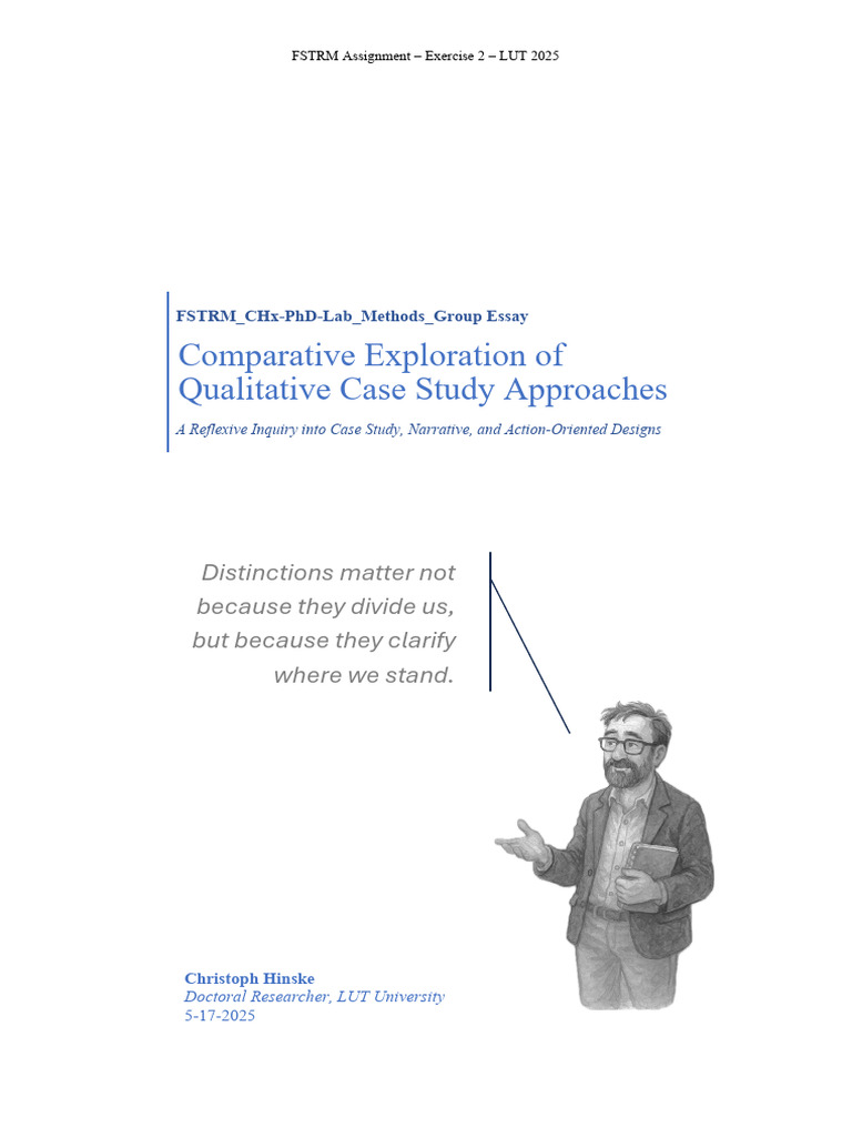 FSTRM CHx-PhD Lab Exercise 2 Methods Group Essay | PDF | Methodology ...