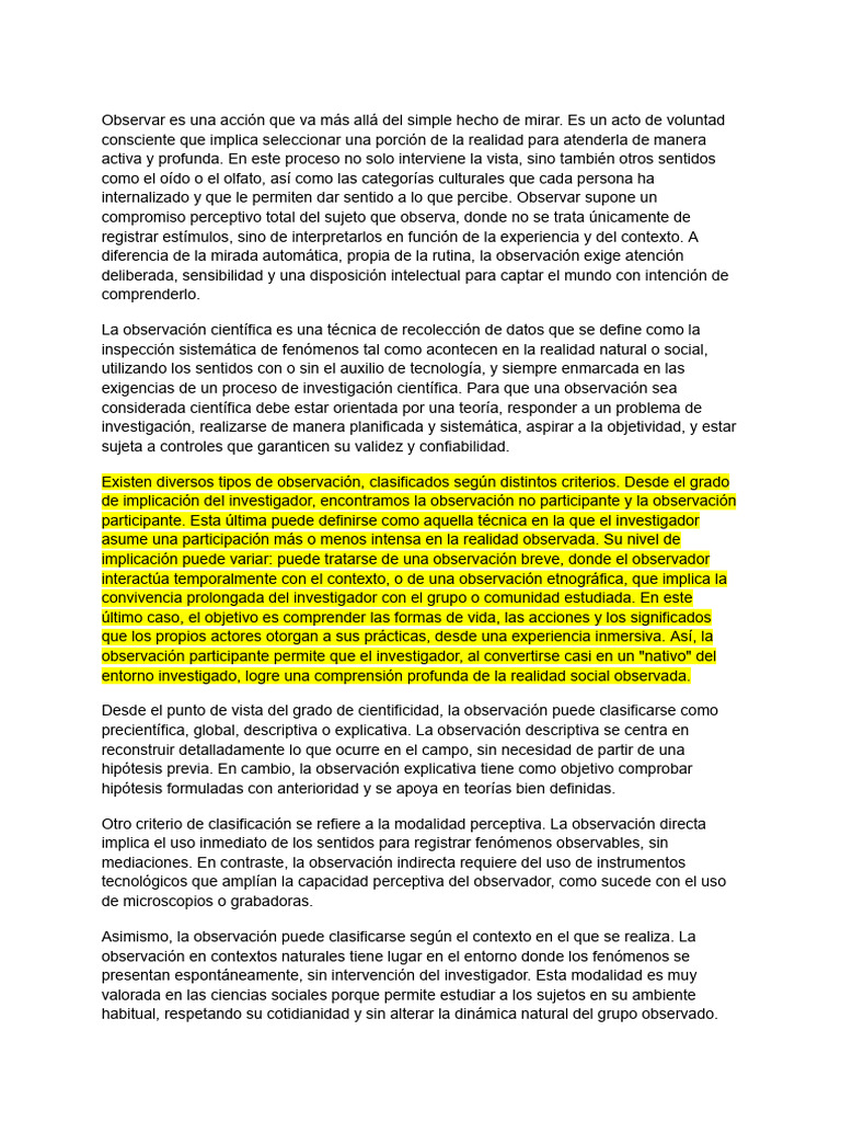 Defenza Oral Ana | PDF | Observación | Experiencia