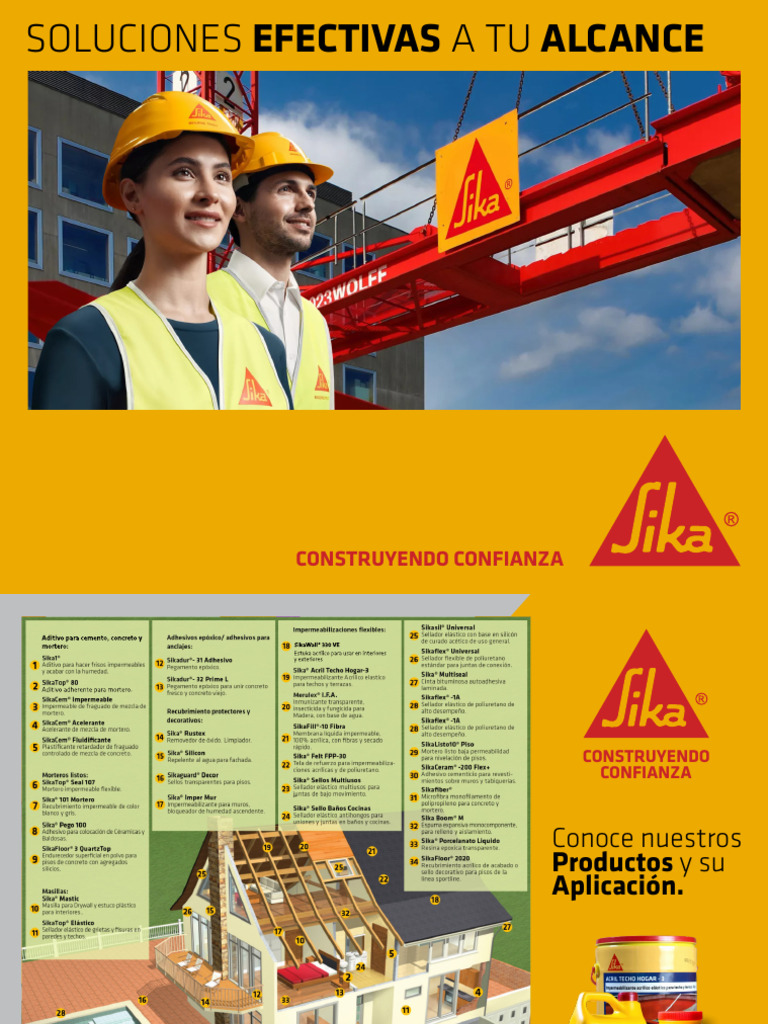 Catalogo Productos Sika 2025 | PDF | Economias