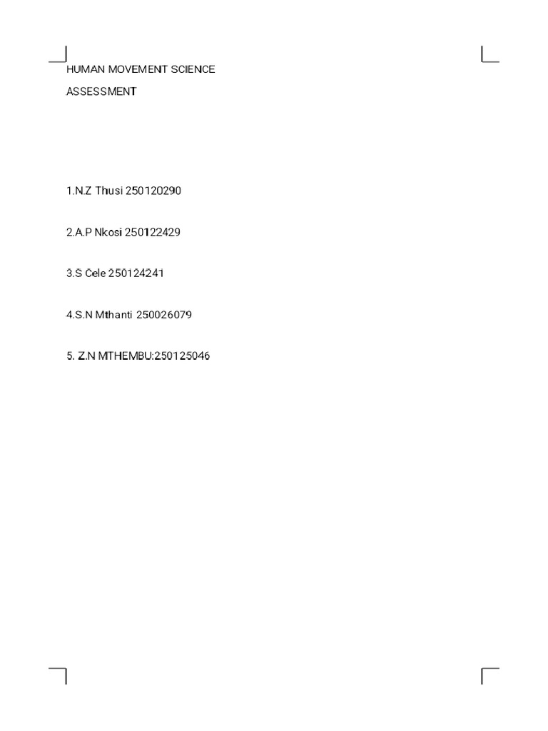 HMS Assessment | PDF