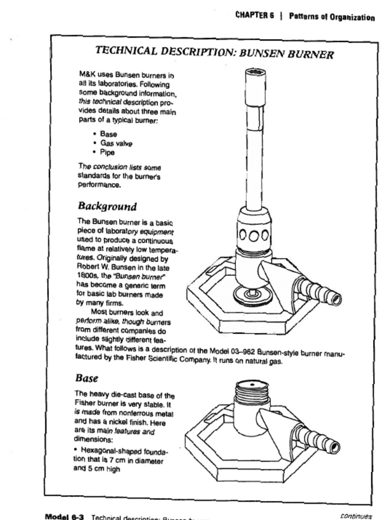 Mechanism Description - Bunsen Burner | PDF