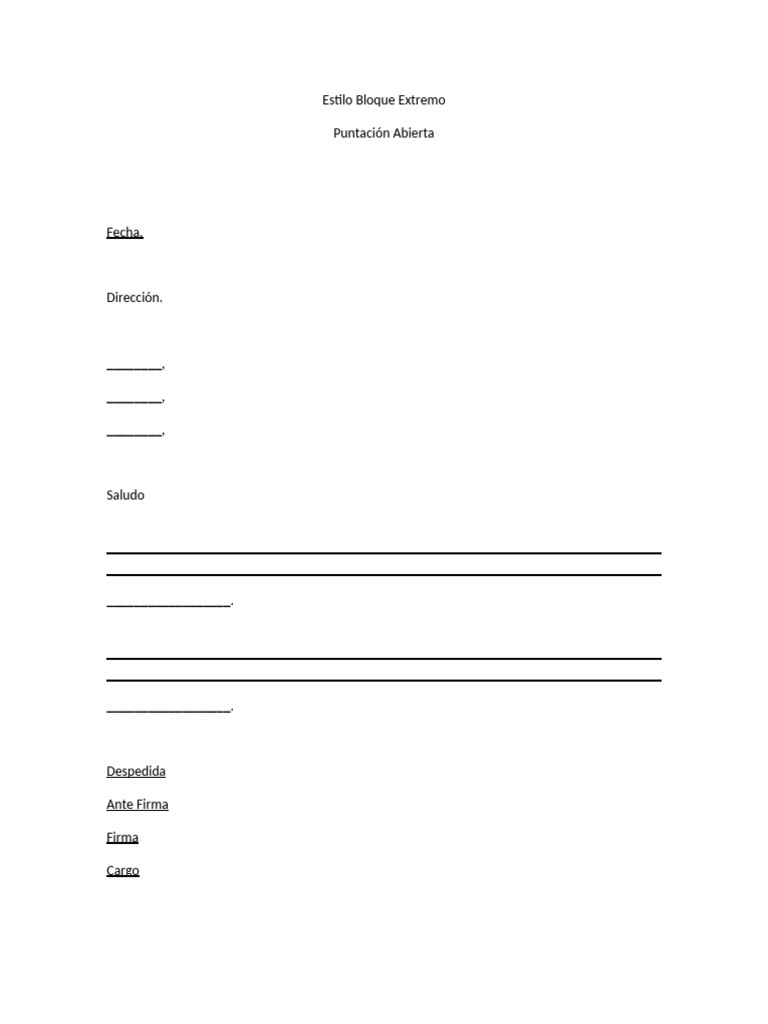 Estilo Bloque Extremo | PDF