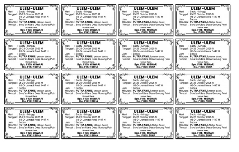 Fotocopy 65 Lembar Ulem-Ulem | PDF