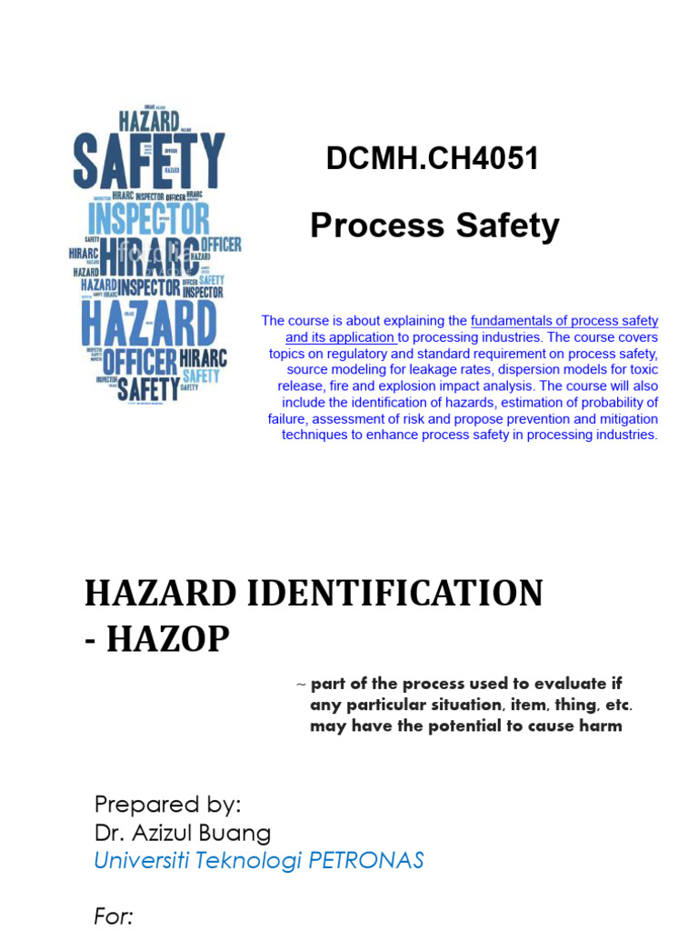 Hazard Identification HAZOP - Latest | PDF | Risk | Hazards