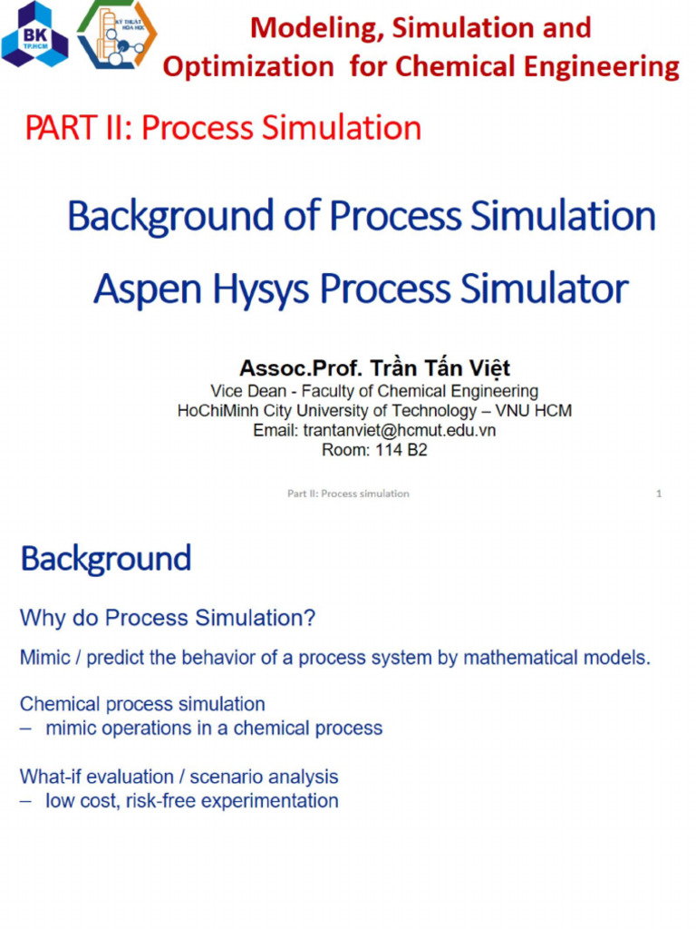 CH3133 - 5_Process Simulation 2025 | PDF