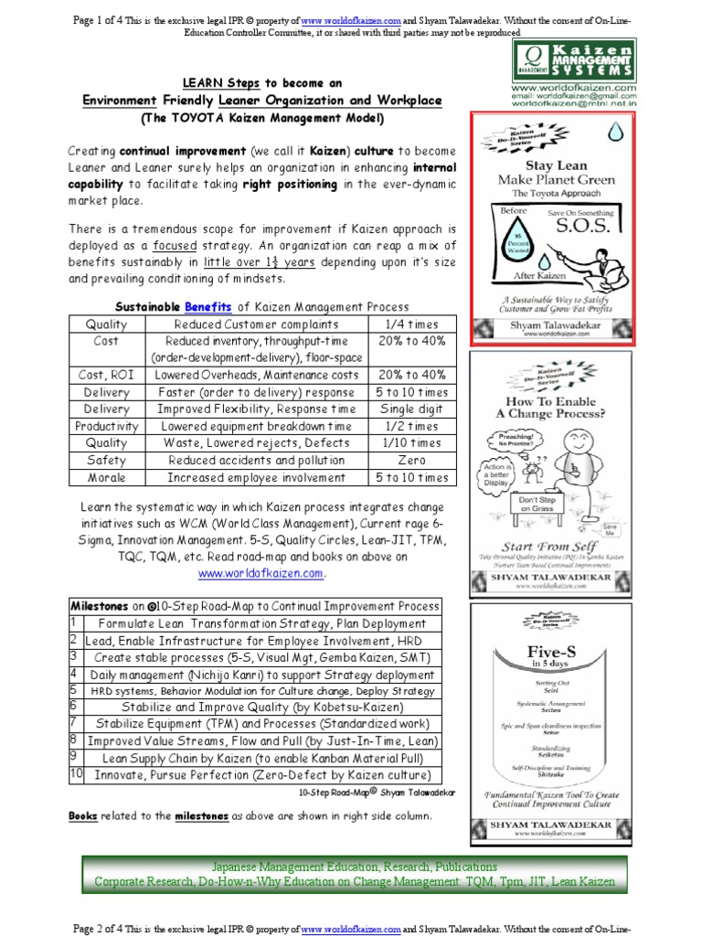 Lean Strategy by Shyam Talawadekar | PDF | Lean Manufacturing ...