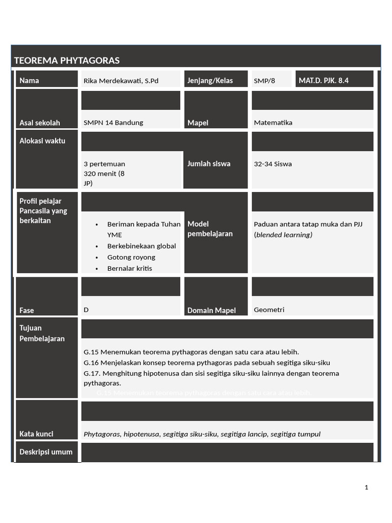 Teorema Phytagoras - Copy | PDF