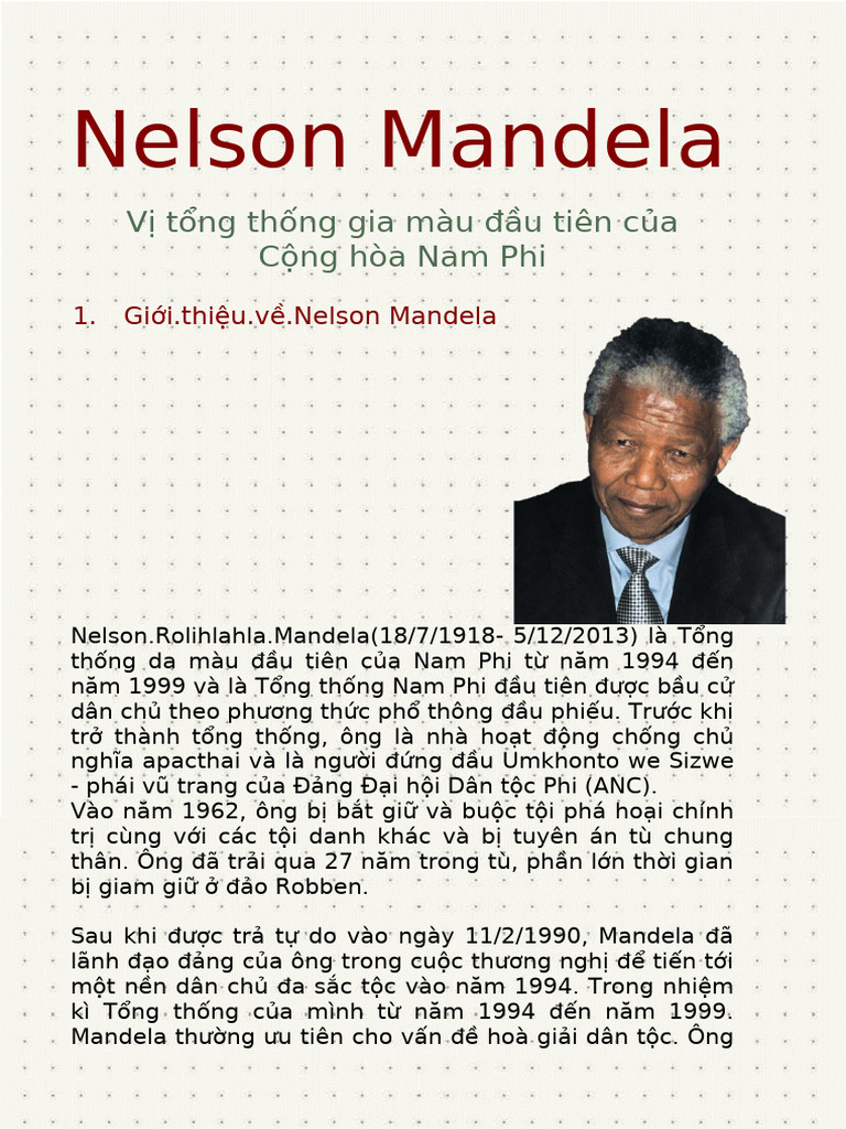 Nelson Mandela | PDF