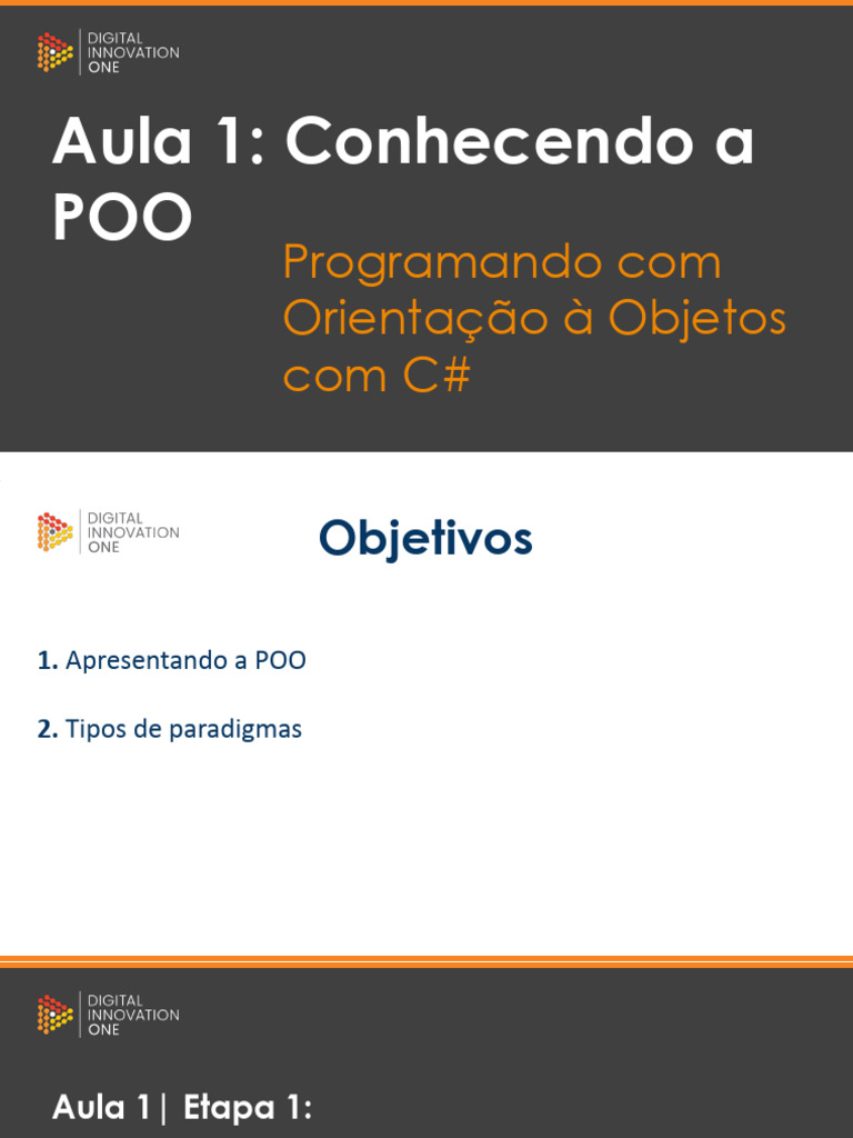 Introdução à POO com C# | PDF