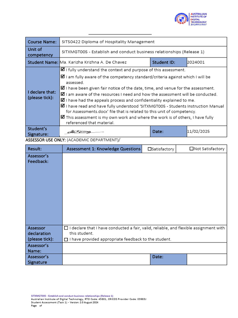 Business Relationships in Hospitality Management | PDF | Negotiation ...