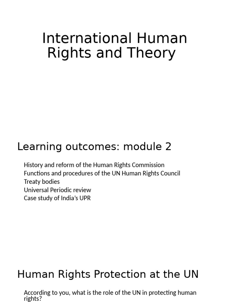 UN Human Rights Council Overview and UPR | PDF | Human Rights | Justice