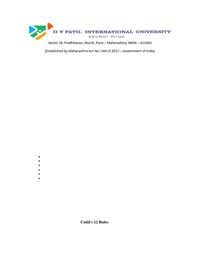 RDBMS Assignment | PDF | Relational Model | Relational Database