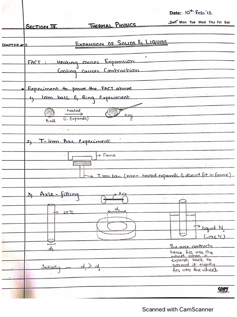 Physics Thermal Section | PDF