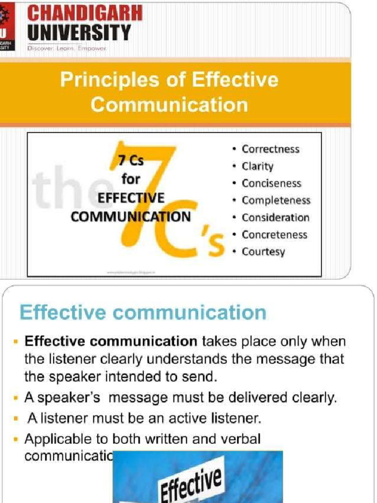 Seven c's of Communication | PDF