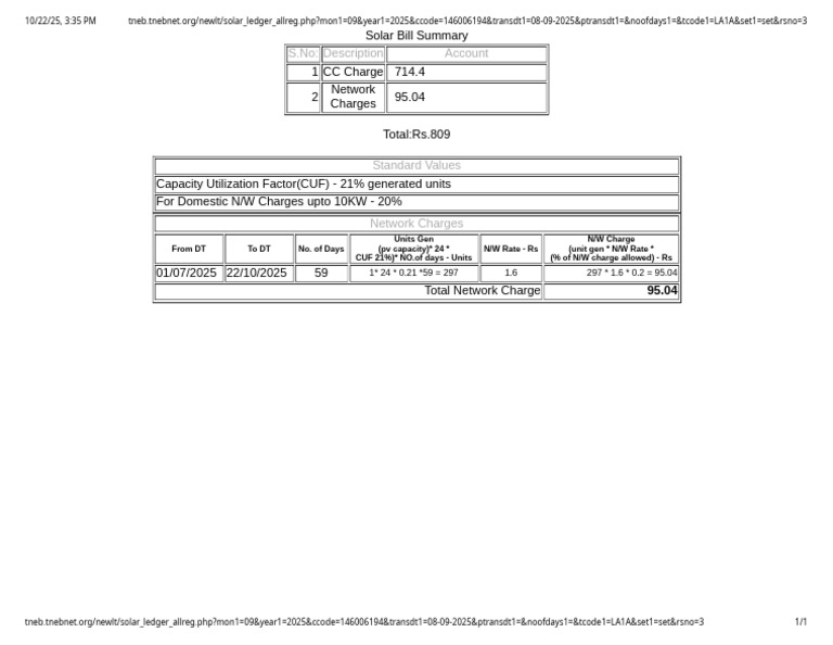 Solar Ledger Allreg | PDF