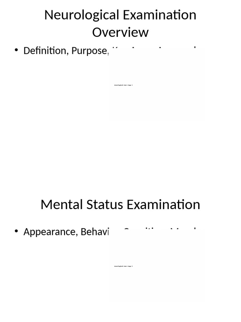 Comprehensive Neurological Exam Guide | PDF