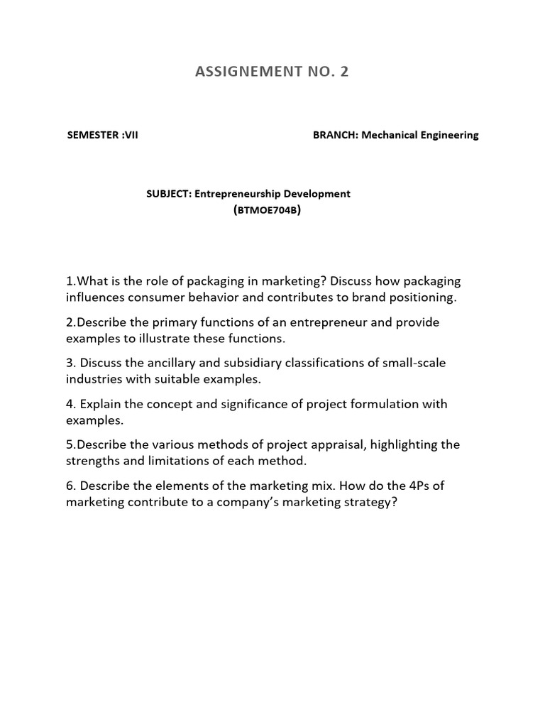 Assignement No 2 Ed | PDF