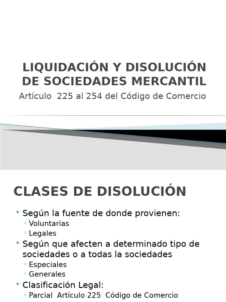 LIQUIDACI%C3%93N+Y+DISOLUCI%C3%93N+DE+SOCIEDADES+MERCANTIL | PDF ...