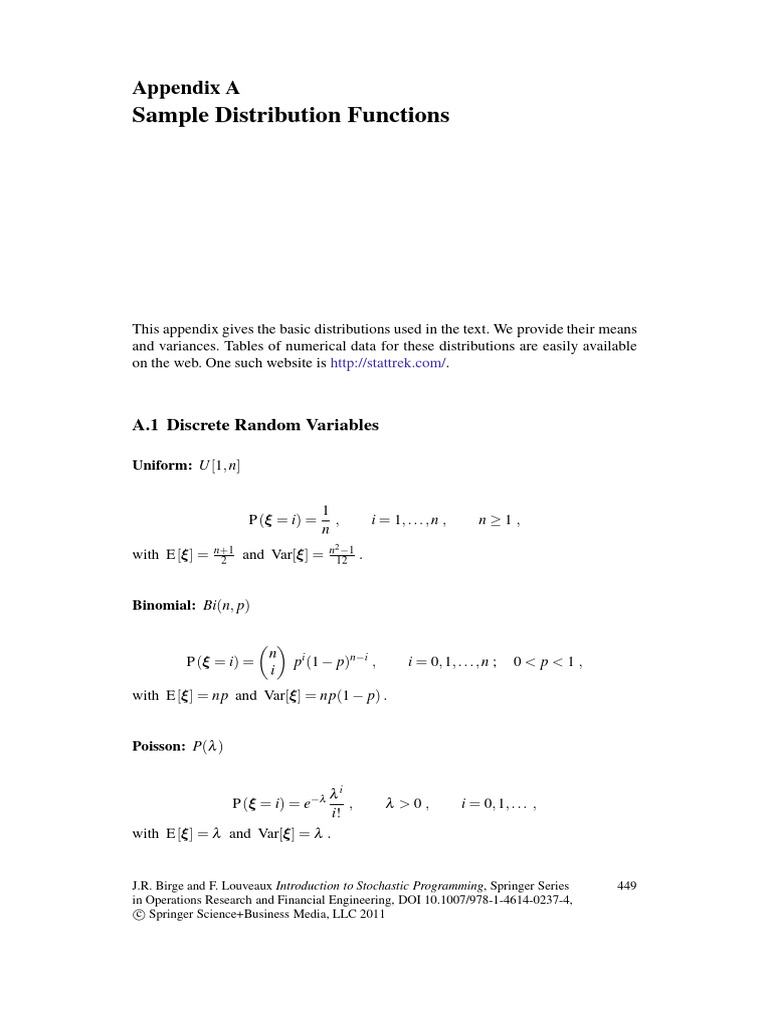 Appendix Back Matter | PDF | Mathematical Optimization | Linear Programming