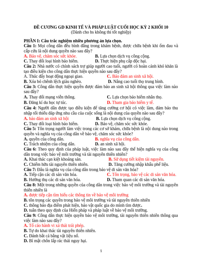 ĐỀ CƯƠNG CHK2 KHỐI 12(KTTN) | PDF