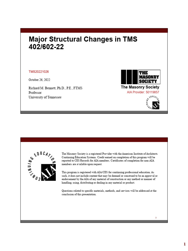 Major-Structural-Design-Changes-in-TMS-402-602-22-Handout PDF | PDF ...