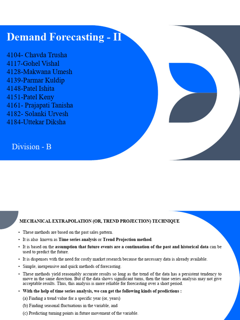 Demand Forecasting 2 | PDF | Logarithm | Forecasting