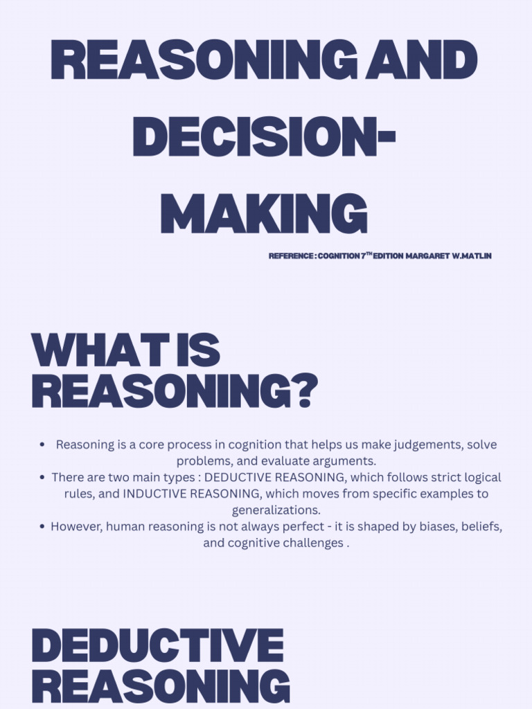 Reasoning and Decision-Making - 20250825 - 074723 - 0000 | PDF